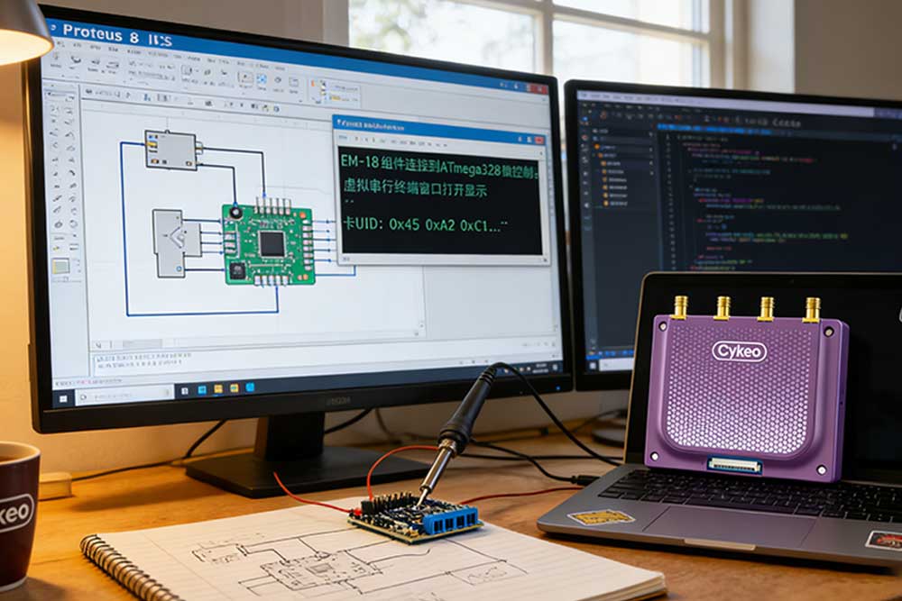 How to Add RFID Module in Proteus | Step-by-Step Simulation Guide | CYKEO